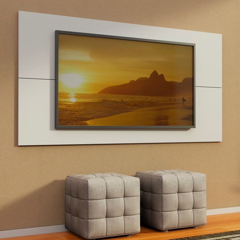 Painel para TV até 55 Polegadas Madesa - Branco | Madesa Móveis